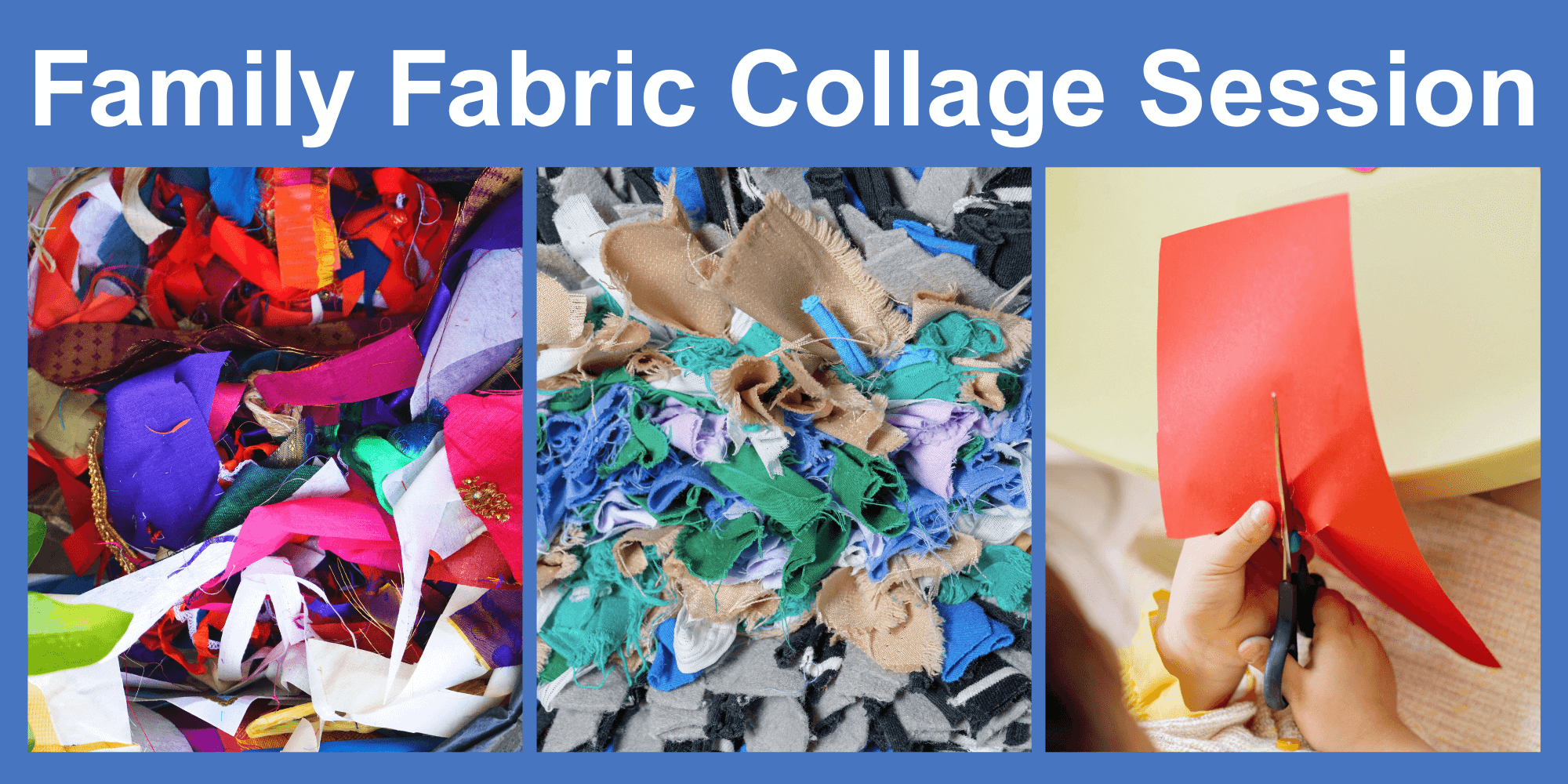 Family Fabric Collage Session with Mary Frankland - Visit Sedbergh